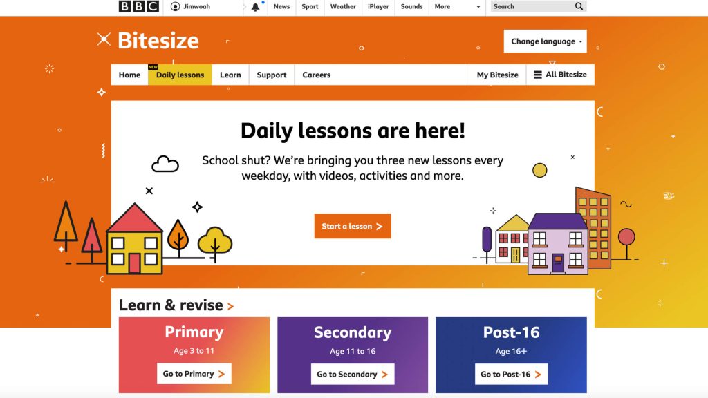 BBC Bitesize: daily lessons - James Cleaver