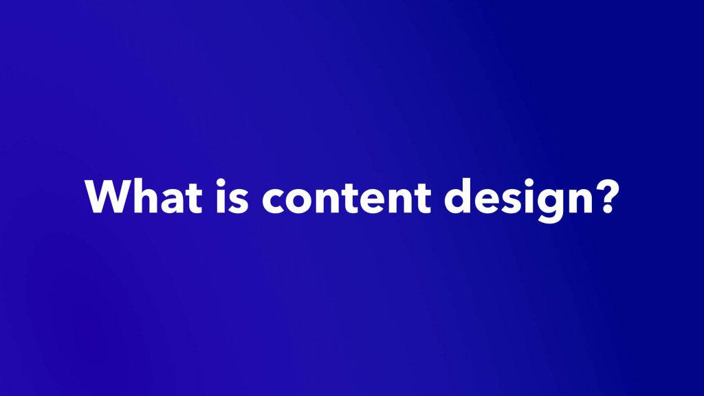 What is content design? - James Cleaver